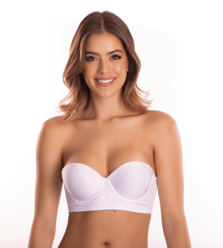 Brasier Strapless Encaje Base Copa– Feria del Brasier