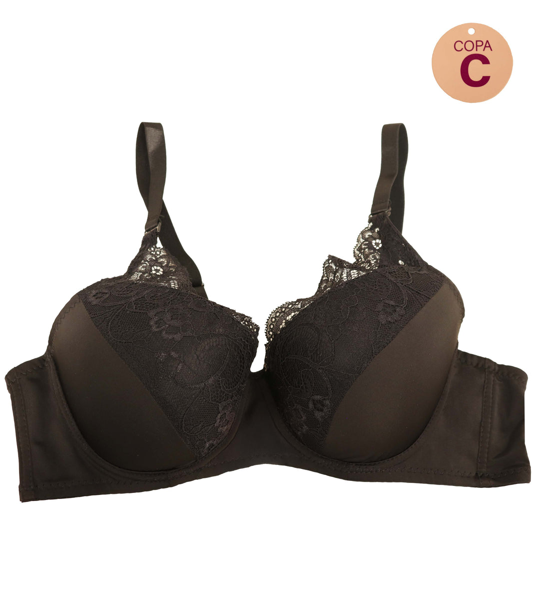 Brasier copa C con encaje en escote– Feria del Brasier