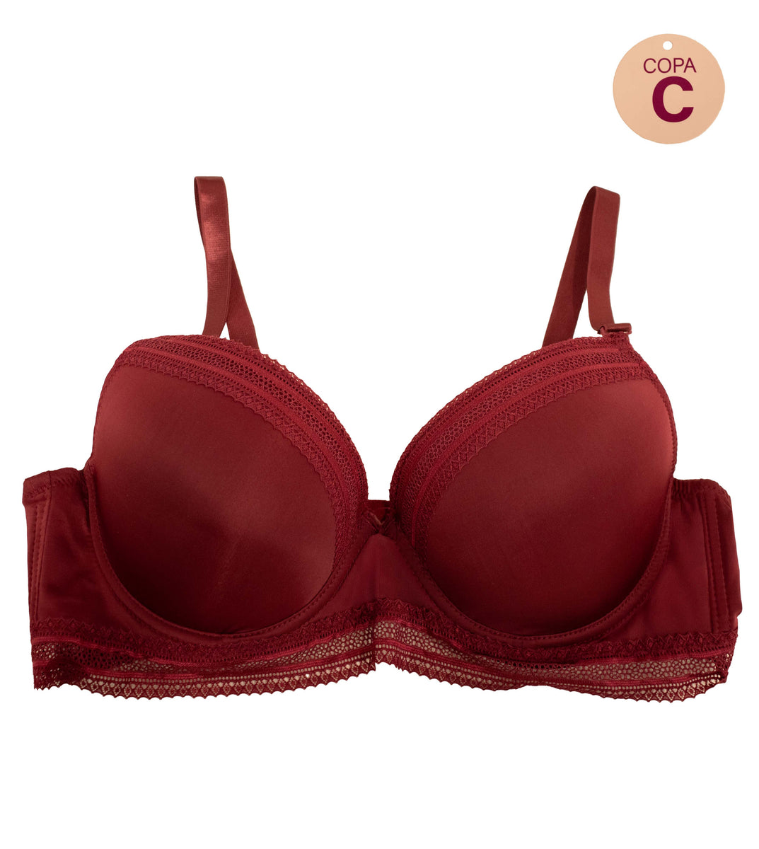 Brasier con detalles en encaje y con realce– Feria del Brasier